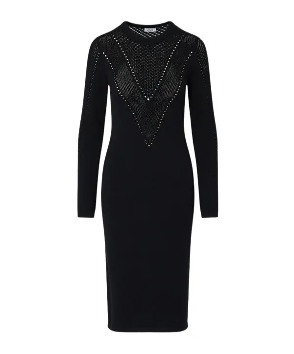 Liu Jo Knit Midi Dress - Black