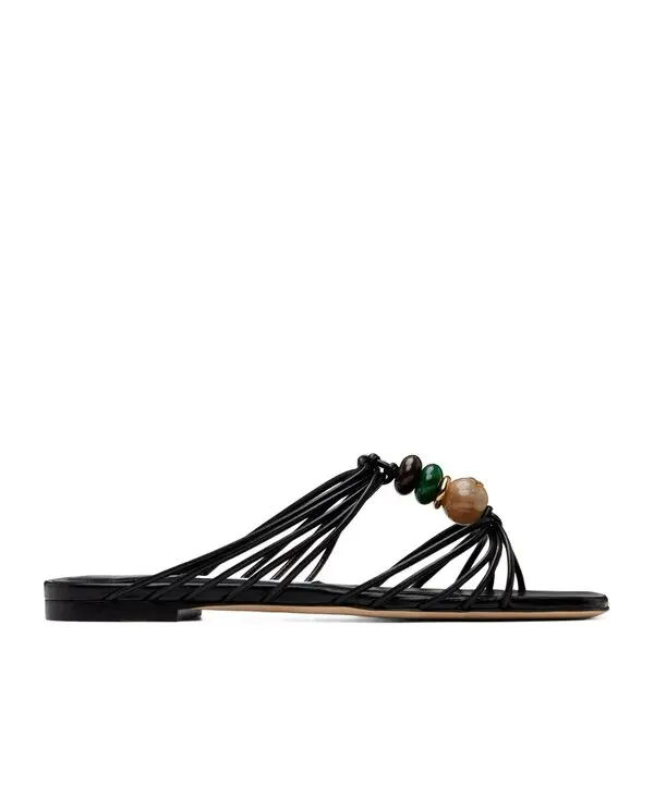JIMMY CHOO Lova Mule Sandals - Black