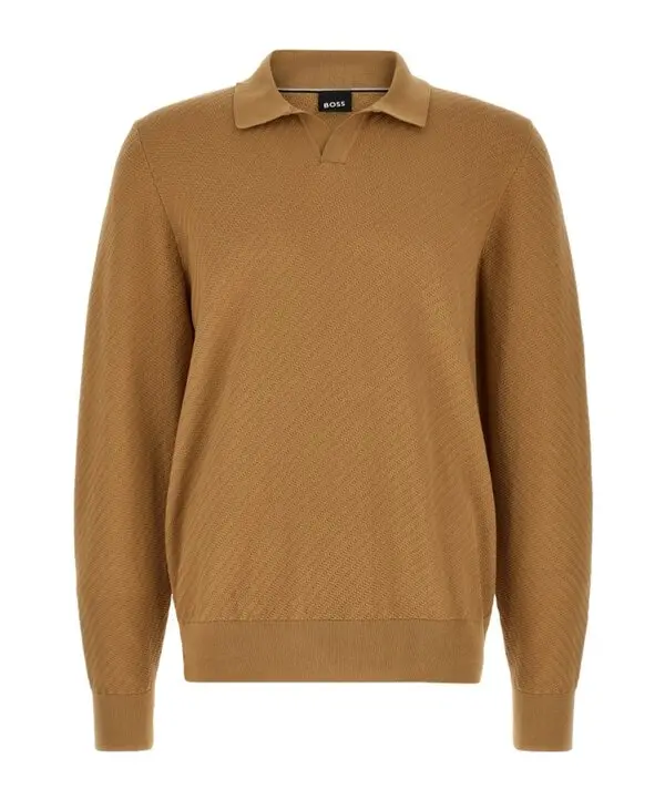 Hugo Boss H-lomarino Textured Polo Shirt