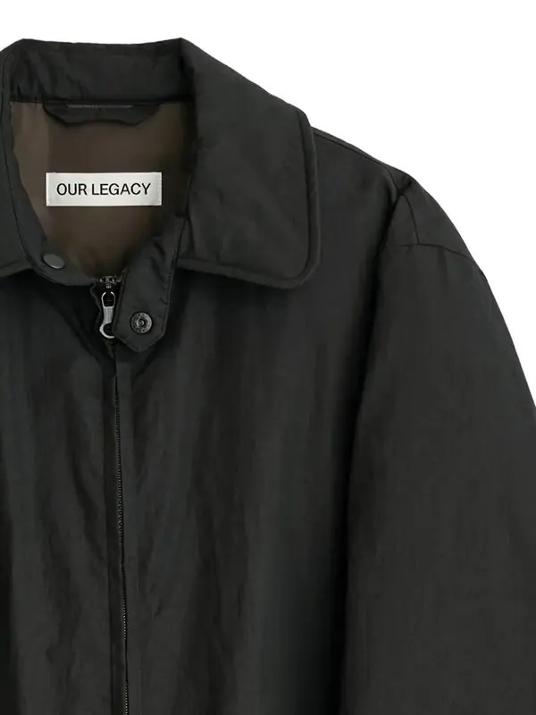 Our Legacy Long-sleeved Down Jacket With Fold-over Collar