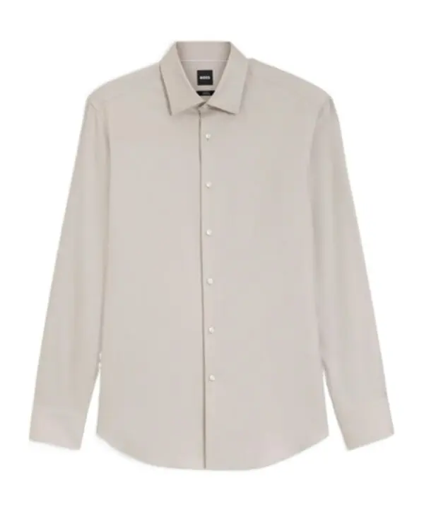 Hugo Boss Long-sleeved Shirt - Khaki