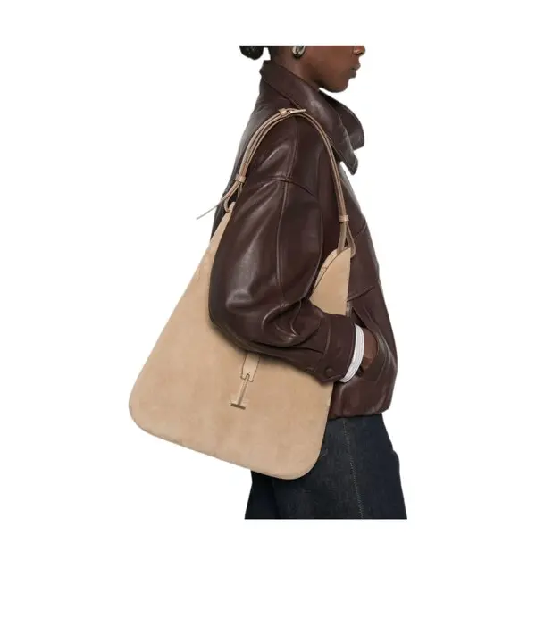 TOM FORD T-embellished Medium Suede Shoulder Bag