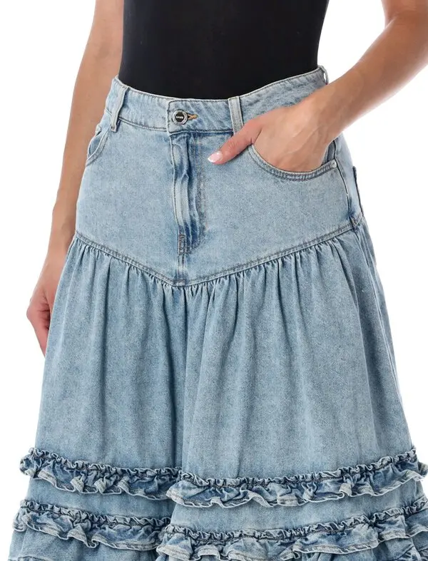 GANNI Belted Skirt