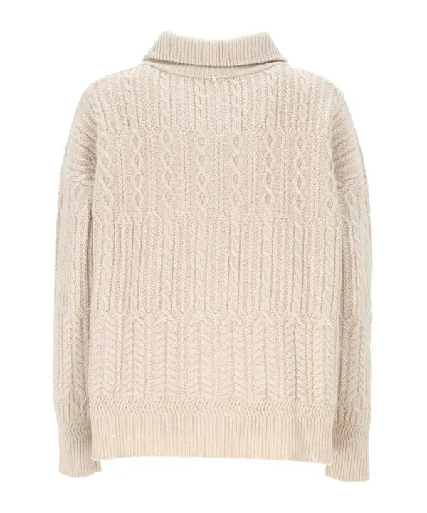 Lorena Antoniazzi Cable-knit Zip-up Sweater