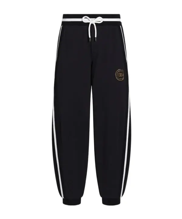 Dolce & Gabbana Cotton Fleece Jogging Trousers - Black