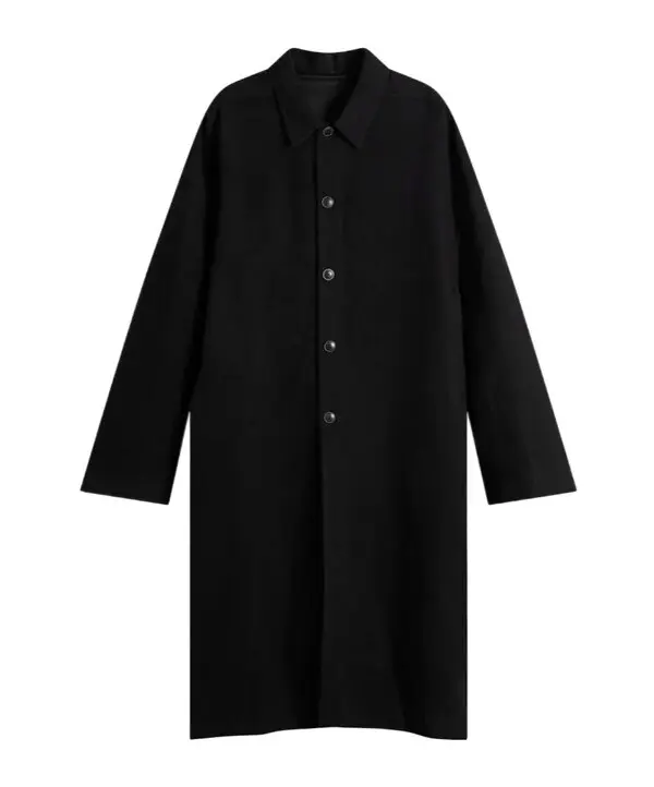 Rick Owens Brad Button-up Coat - Black