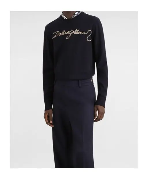 Dolce & Gabbana Embroidered Round Neck Pullover