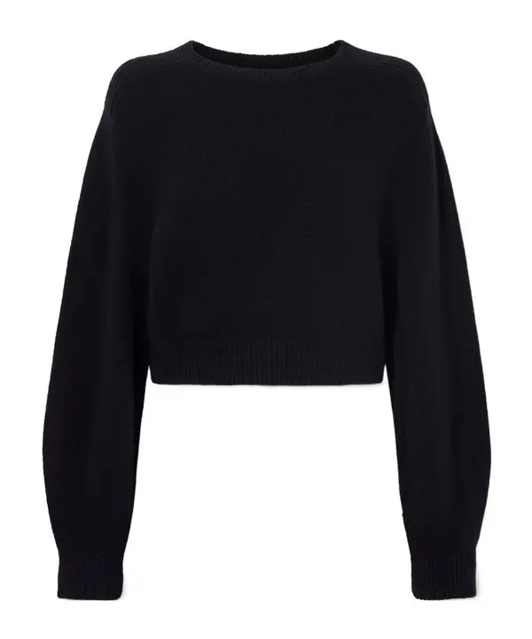 Khaite Masie Wool And Cashmere-blend Sweater - Black