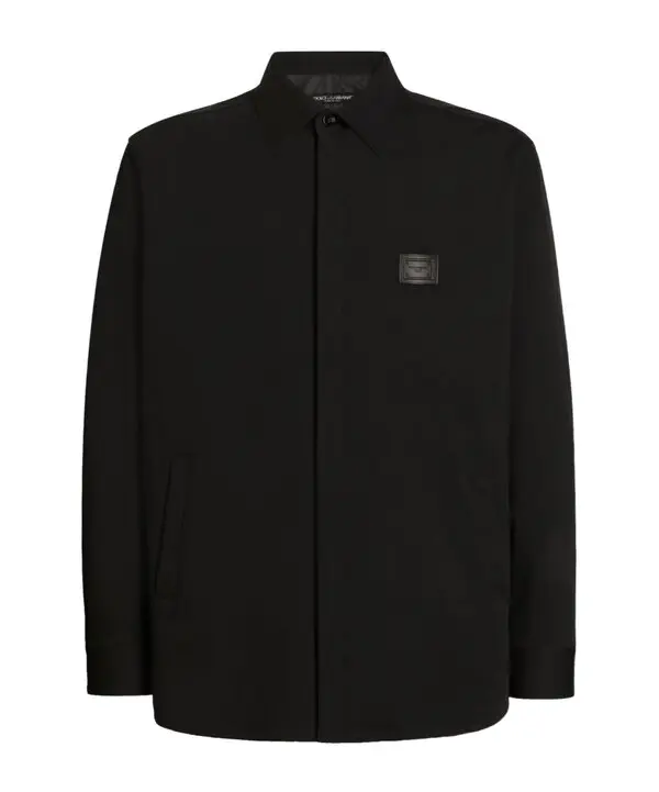 Dolce & Gabbana Long-sleeved Shirt With Concealed Snaps And Patch Pocket