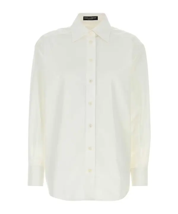 Dolce & Gabbana Poplin Button-up Shirt - White