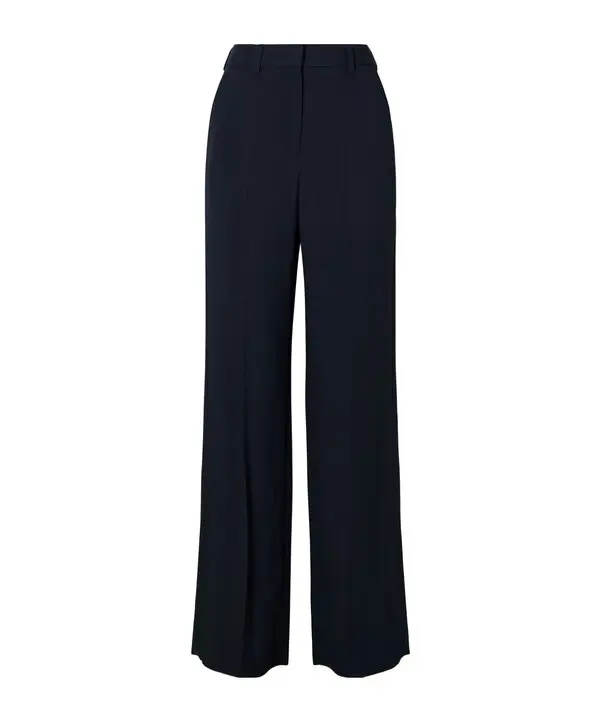 BLAZÉ MILANO Lundy Crepe Straight-leg Pants - Black