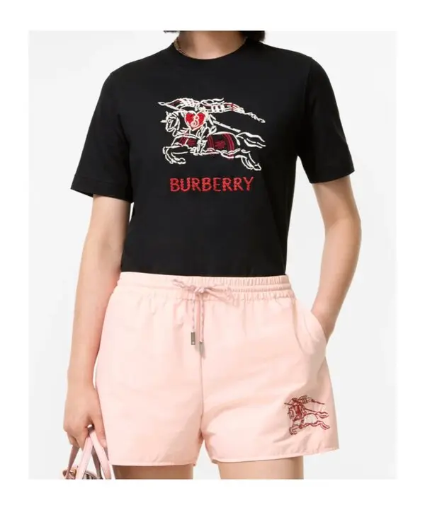 Burberry Heart Knight Crewneck T-shirt - Black