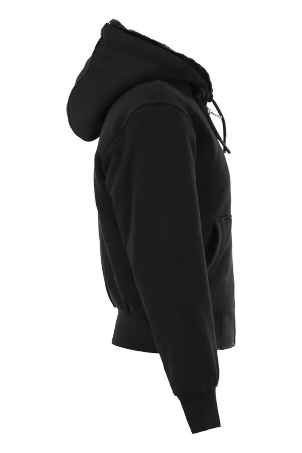 Moose Knuckles Zip-up Hooded Jacket - Black