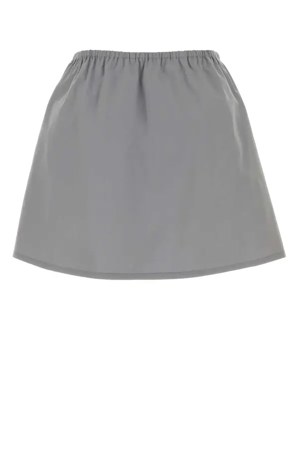 Miu Miu Logo-embroidered Drawstring Mini Skirt