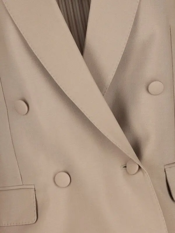 Valentino Garavani Double-breasted Blazer With Notched Lapel