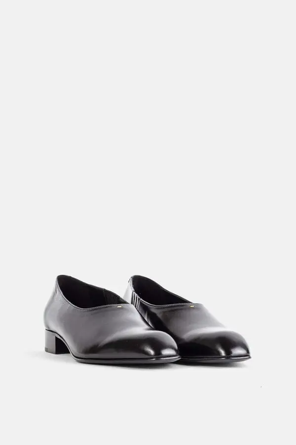 Khaite Colt Leather Slip-on Loafers