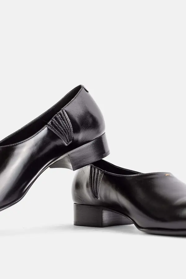 Khaite Colt Leather Slip-on Loafers