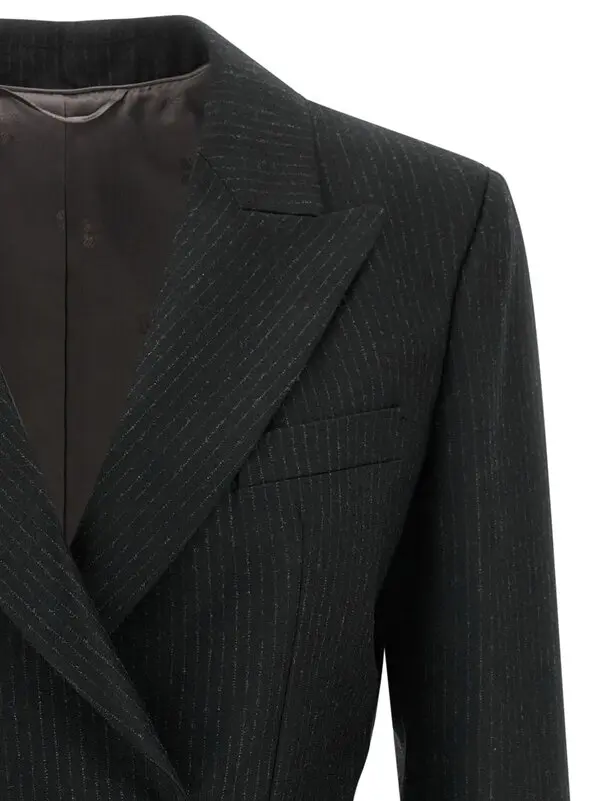 BLAZÉ MILANO Pinstriped Double-breasted Blazer