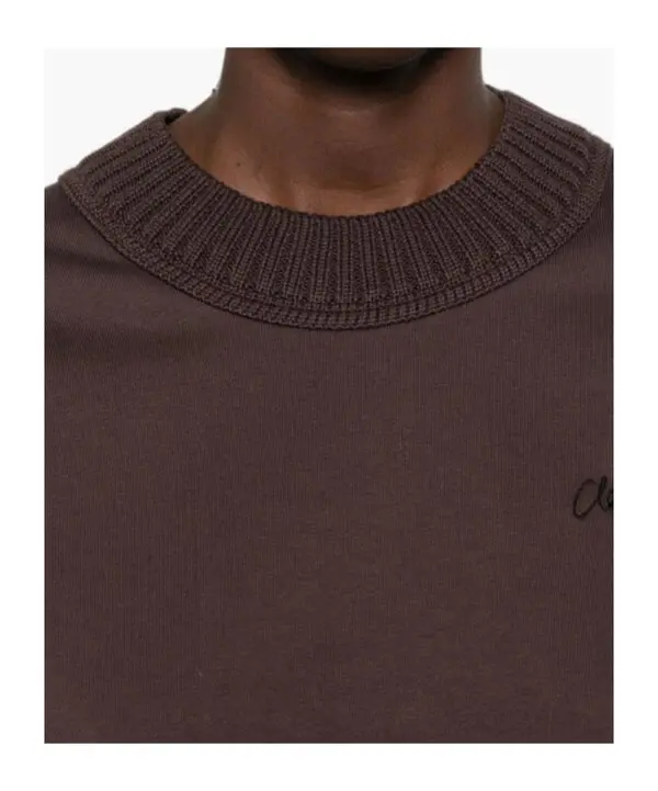 Closed Ribbed-trim Logo-embroidered Sweatshirt