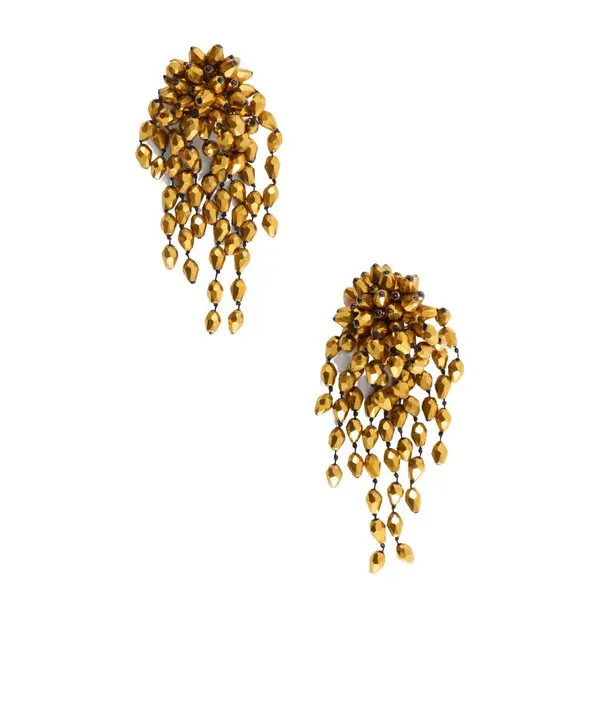Isabel Marant Étoile Hanabi Beaded Dangle Earrings - Yellow