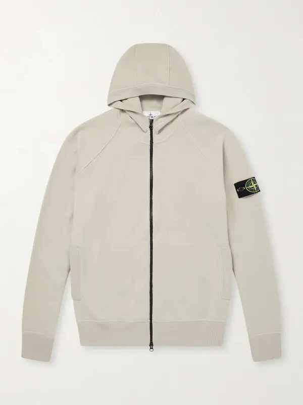 Stone Island Wool-blend Zip-up Hoodie