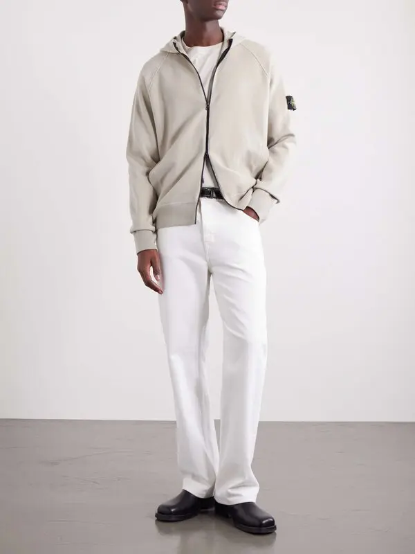 Stone Island Wool-blend Zip-up Hoodie
