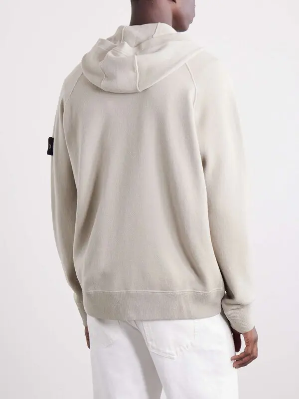 Stone Island Wool-blend Zip-up Hoodie