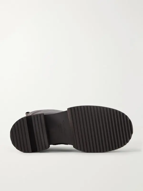 Rick Owens Creeper Gabe Washed Leather Boots