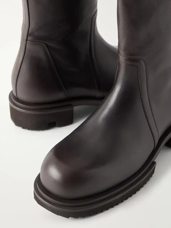 Rick Owens Creeper Gabe Washed Leather Boots