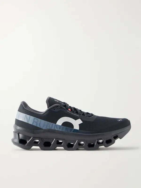 On Cloudmonster 1 Stretch-knit Sneakers - Black