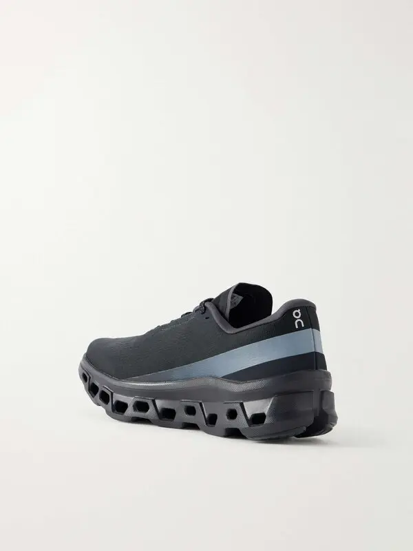 On Cloudmonster 1 Stretch-knit Sneakers - Black