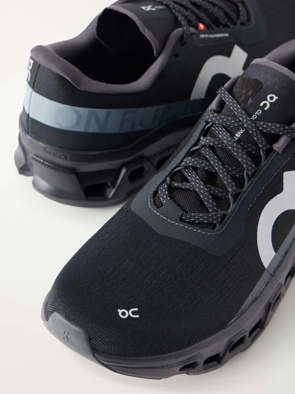 On Cloudmonster 1 Stretch-knit Sneakers - Black