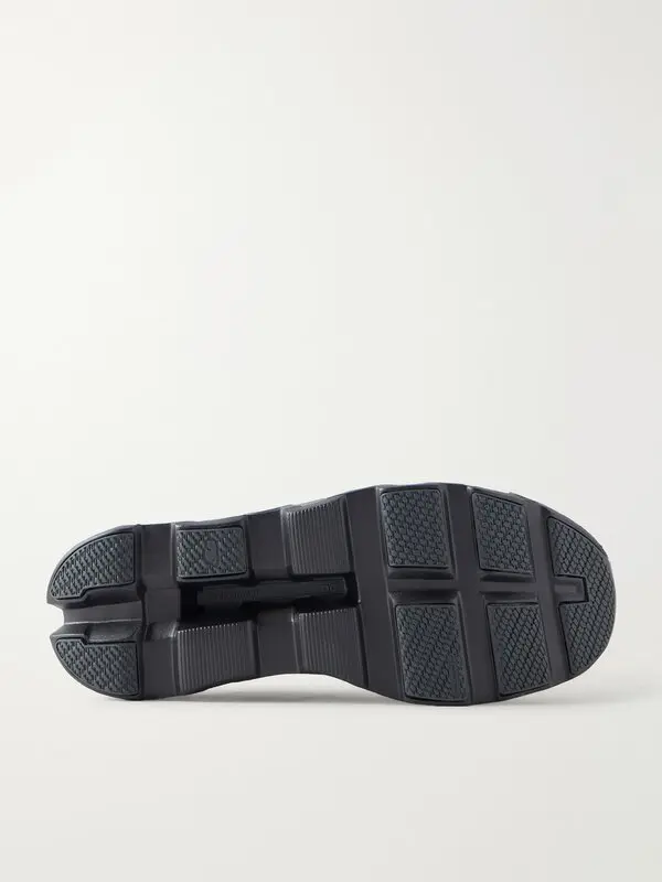 On Cloudmonster Stretch-knit Sneakers - Black