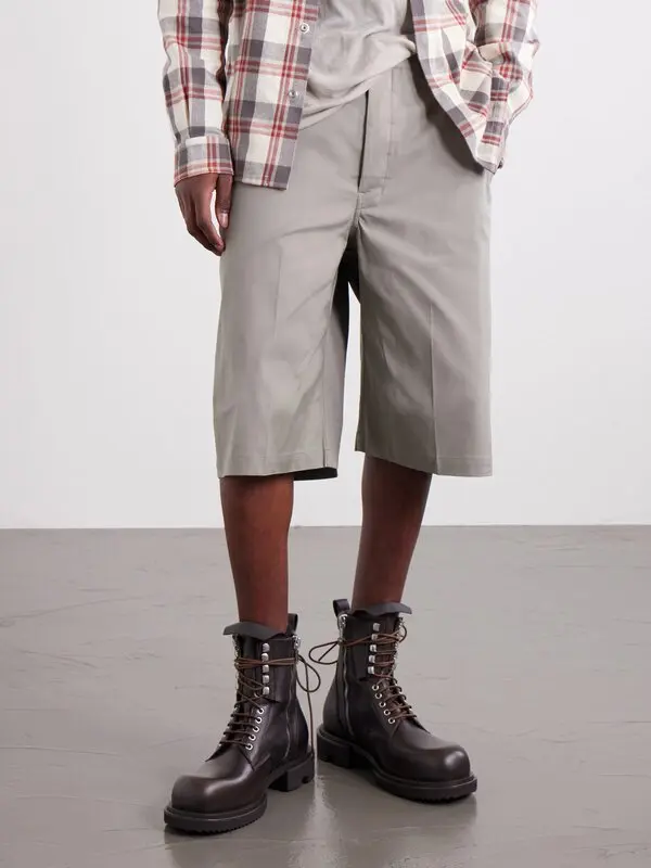 Rick Owens Army Gabe Leather Lace-up Boots - Brown