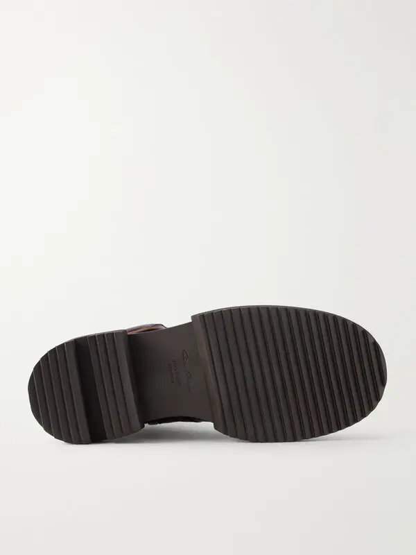 Rick Owens Army Gabe Leather Lace-up Boots - Brown