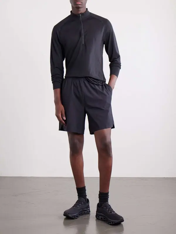 On Train Straight-leg 7 Recycled-jersey Shorts
