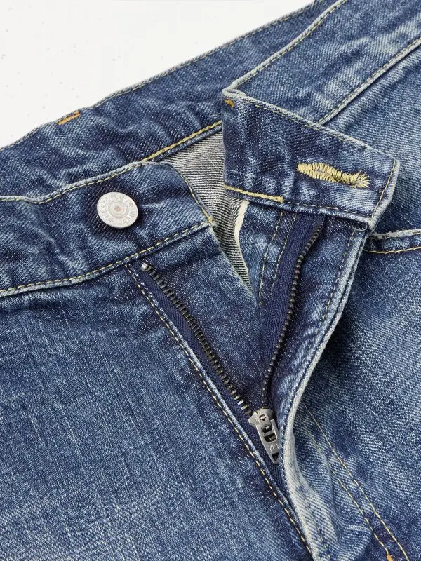 BEAMS Straight Leg Paint Splattered Jeans