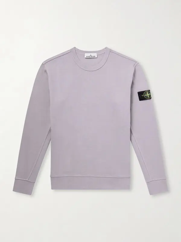 Stone Island Cotton Jersey Sweatshirt - Gray