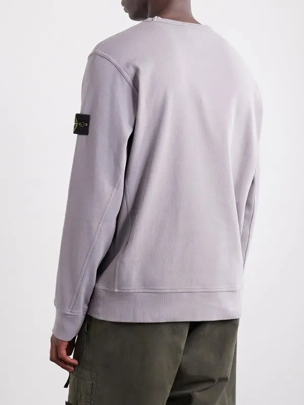 Stone Island Cotton Jersey Sweatshirt - Gray