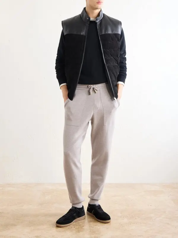 Brioni Tapered Drawstring Straight-leg Cashmere Sweatpants