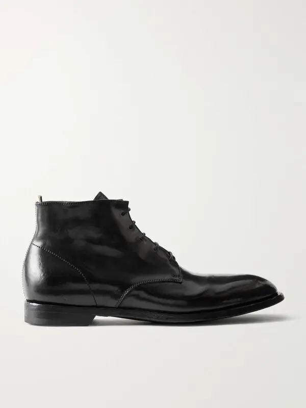 Officine Creative Sound 013 Leather Lace-up Boots - Black