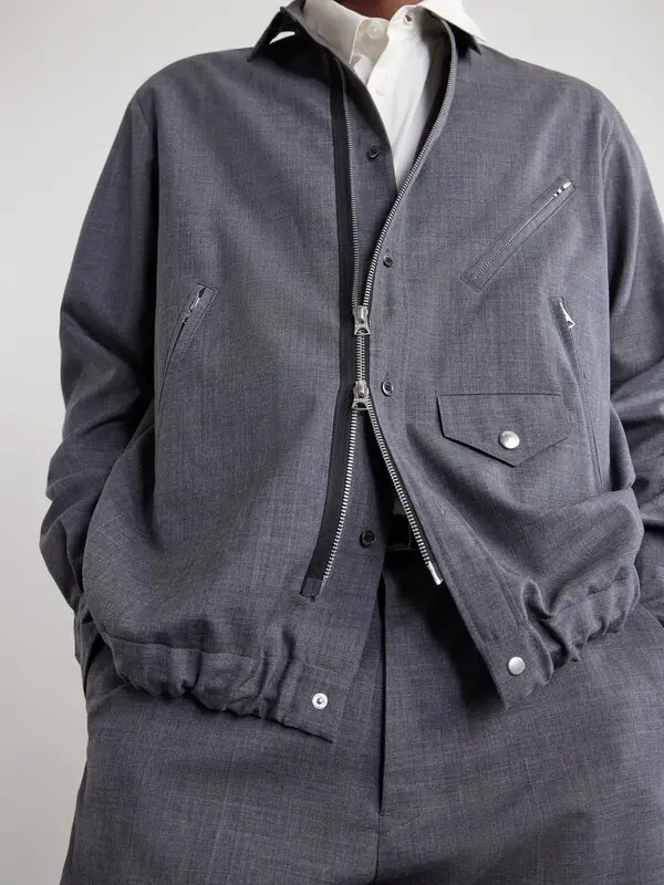 Sacai Woven Blouson Jacket