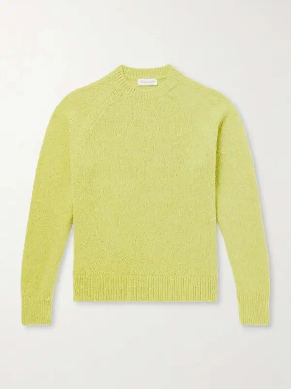Dries Van Noten Brushed Alpaca-blend Sweater
