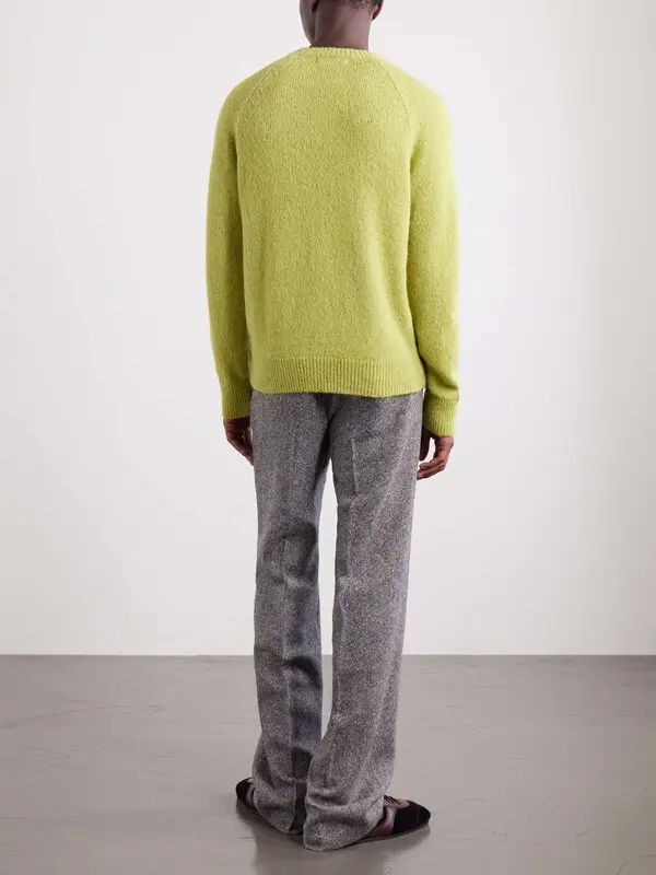 Dries Van Noten Brushed Alpaca-blend Sweater