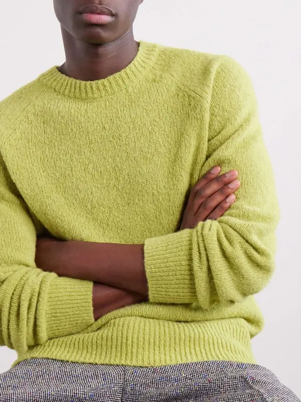 Dries Van Noten Brushed Alpaca-blend Sweater