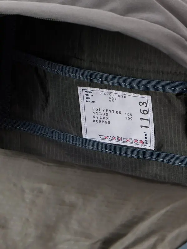 Sacai Logo Appliqué Shell Backpack