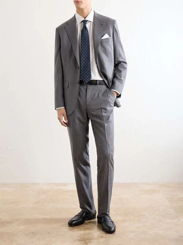 Brioni Straight-leg Wool-twill Suit Trousers