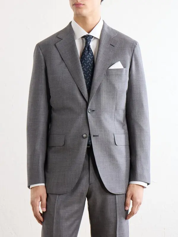Brioni Plume Wool-twill Suit Jacket