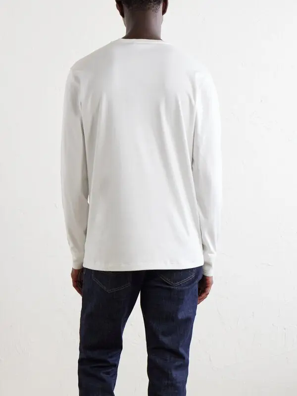 Ralph Lauren Purple Label Cotton-jersey Henley T-shirt