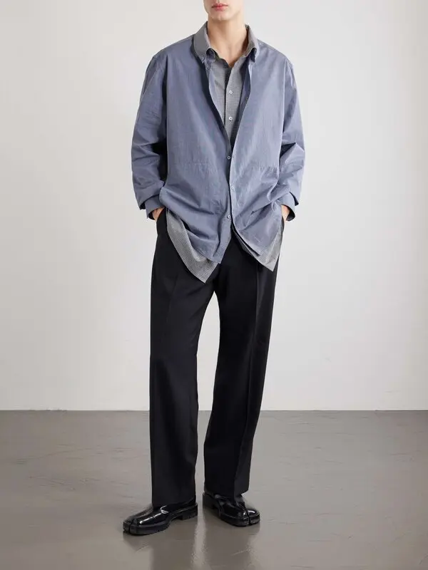 MAISON MARGIELA Double Checked Cotton-poplin Shirt